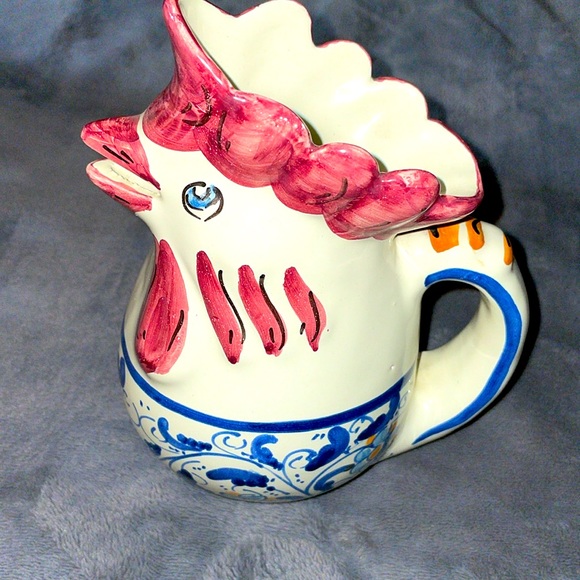 Deruta | Dining | Deruta Handpainted Italian Pottery Rooster Pitcher ...